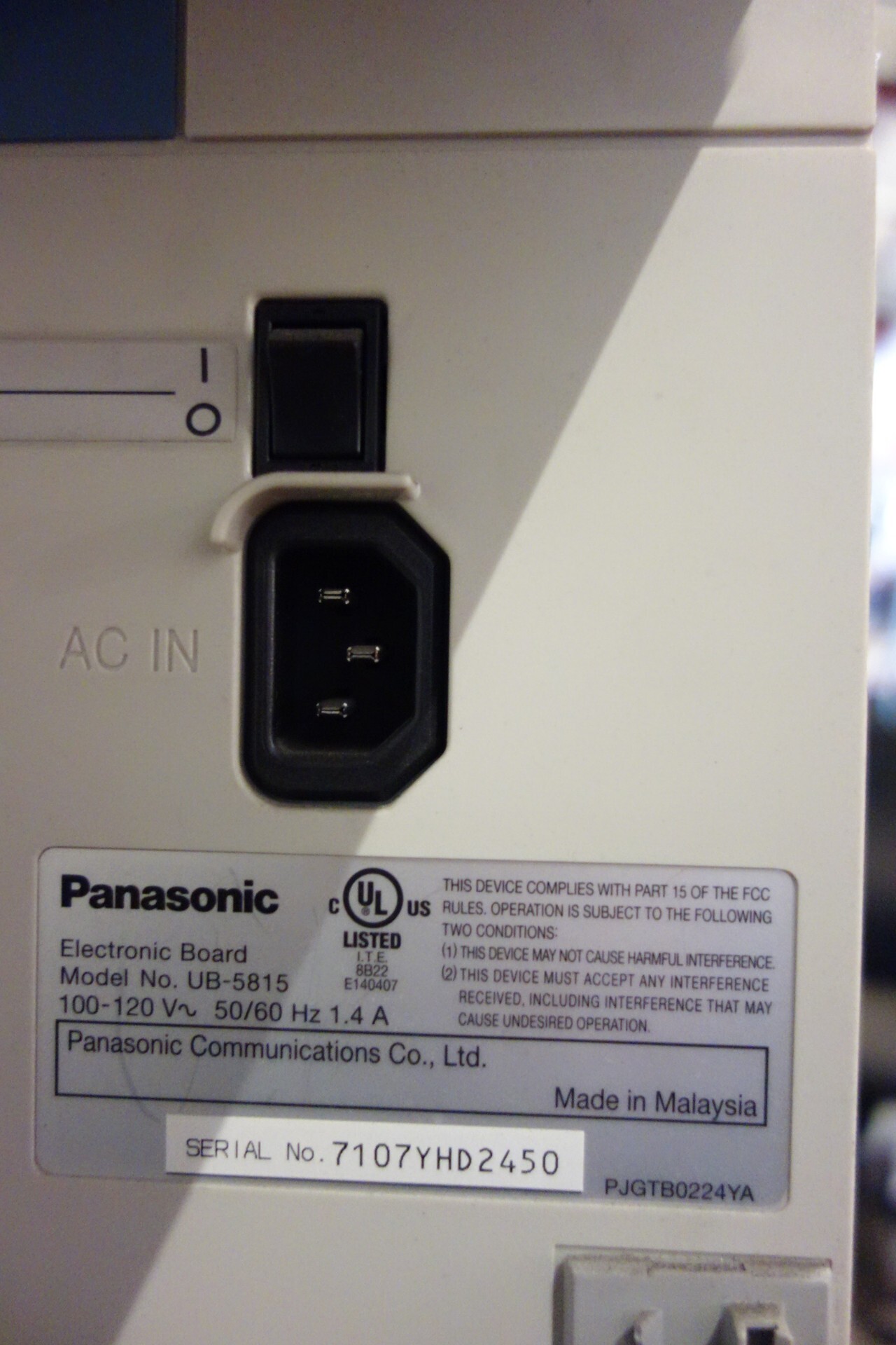 PANASONIC PANABOARD UB SERIES WIRED WHITEBOARD
