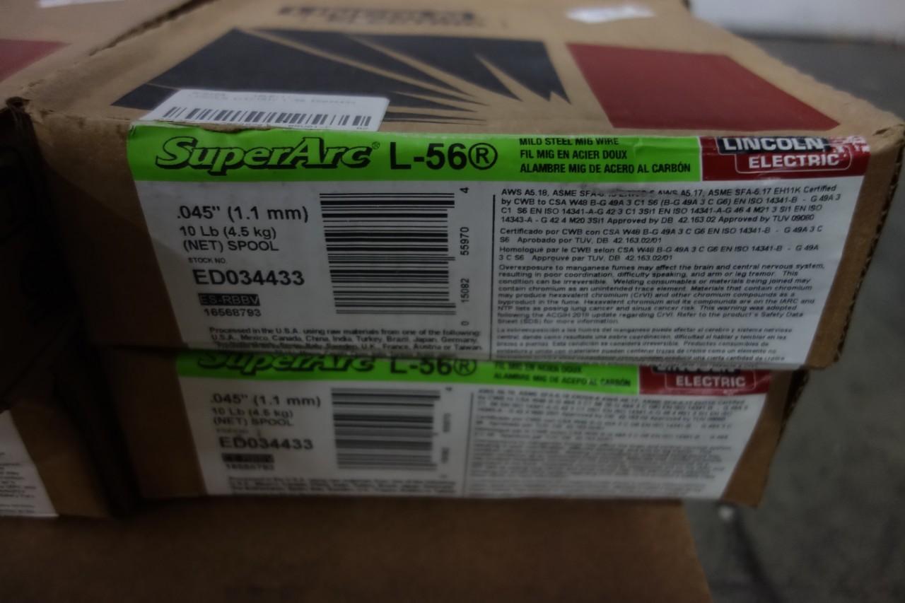 LOT OF LINCOLN SUPERARC L-56 WELDING WIRE For Sale | Aucto
