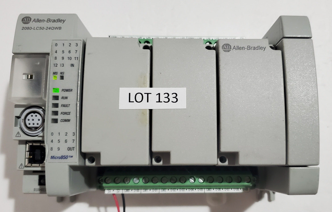 Allen Bradley Micro 850 2080-LC50-24QWB PLC For Sale | Aucto