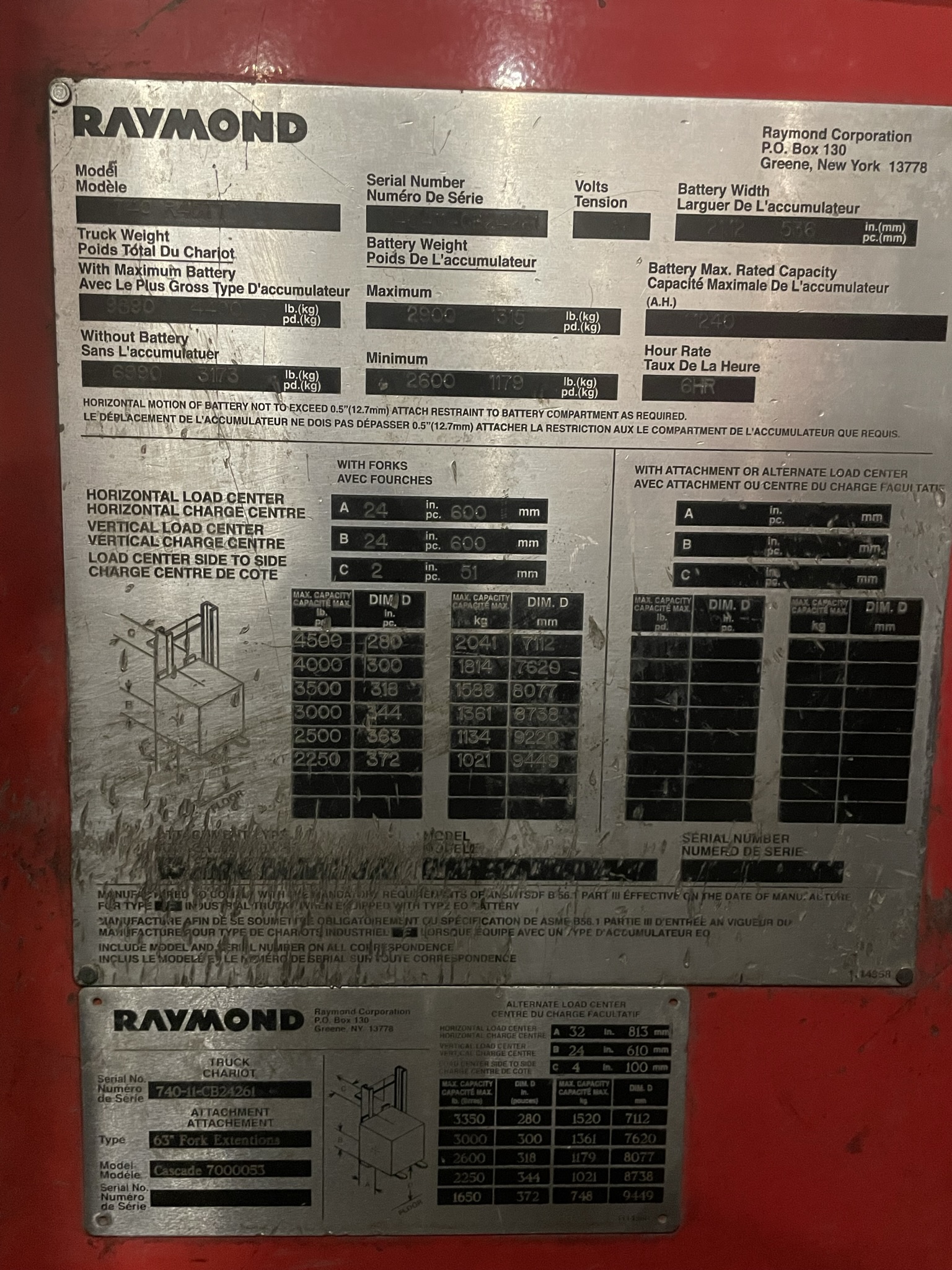 2011 RAYMOND 740 R45TT REACH TRUCK