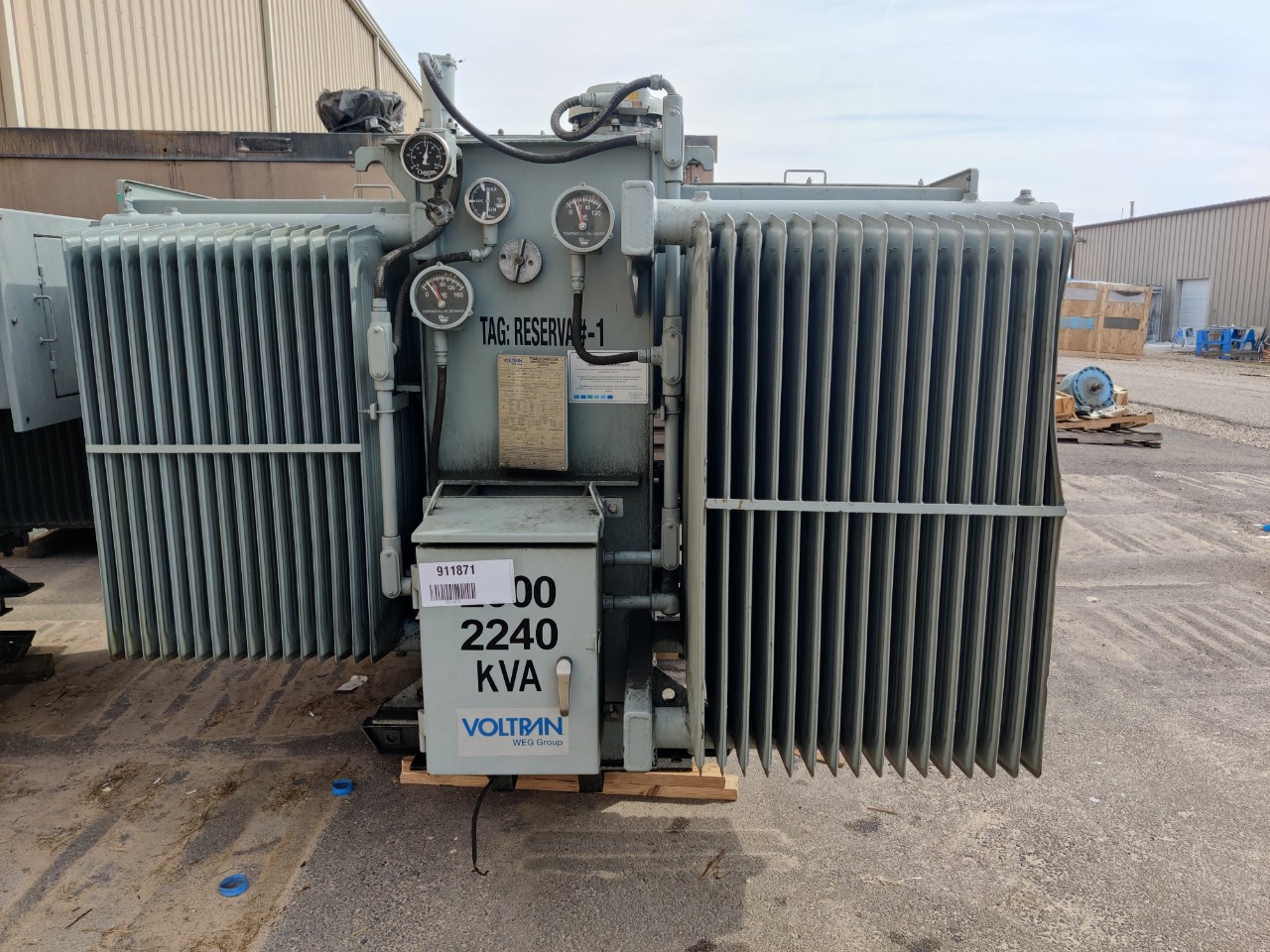 1 VOLTRAN OIL FILLED TRANSFORMER 2240 KVA
