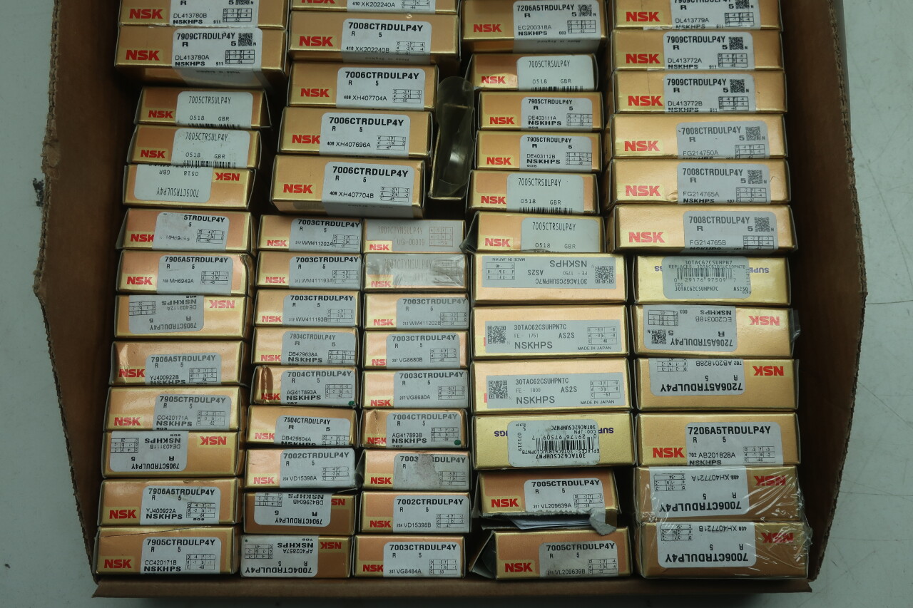 LOT OF ASSORTED NSK SUPER PRECISION ROLLER BEARINGS For Sale | Aucto