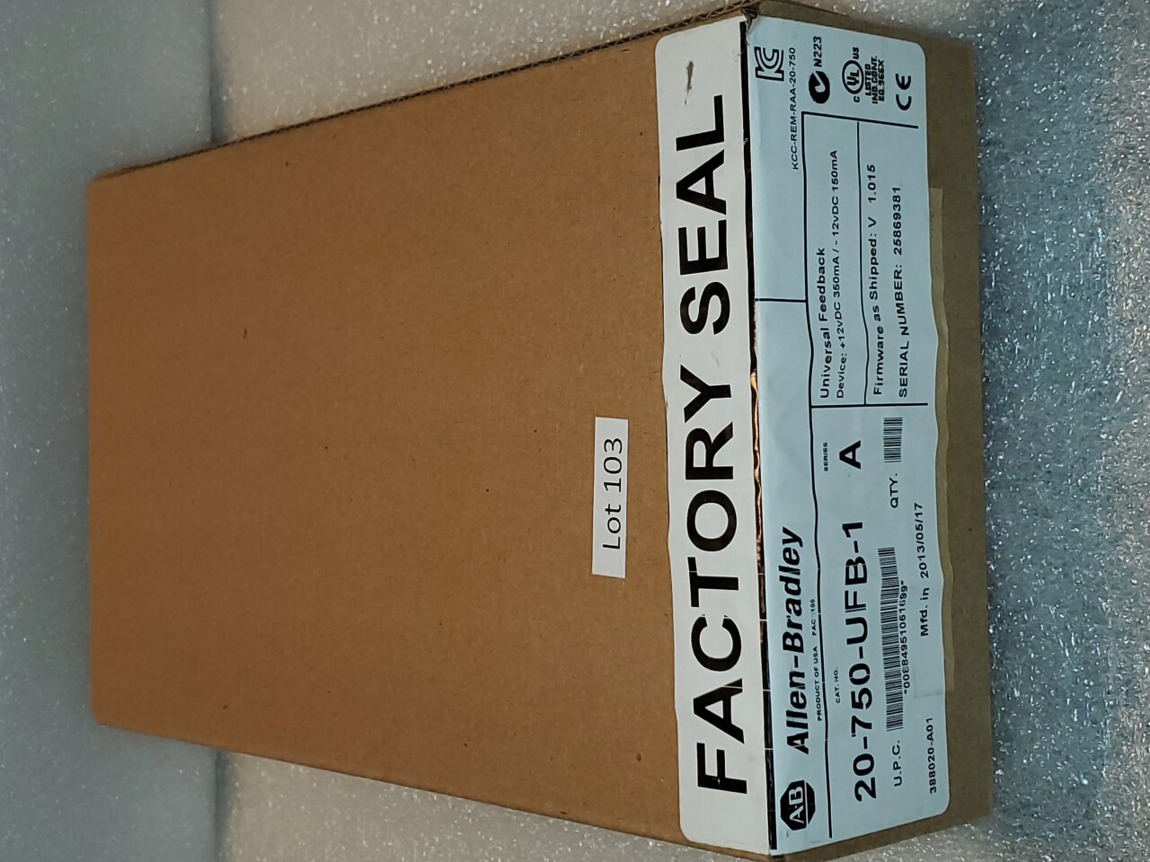 Allen Bradley Feedback Module 20-750-UFB-1