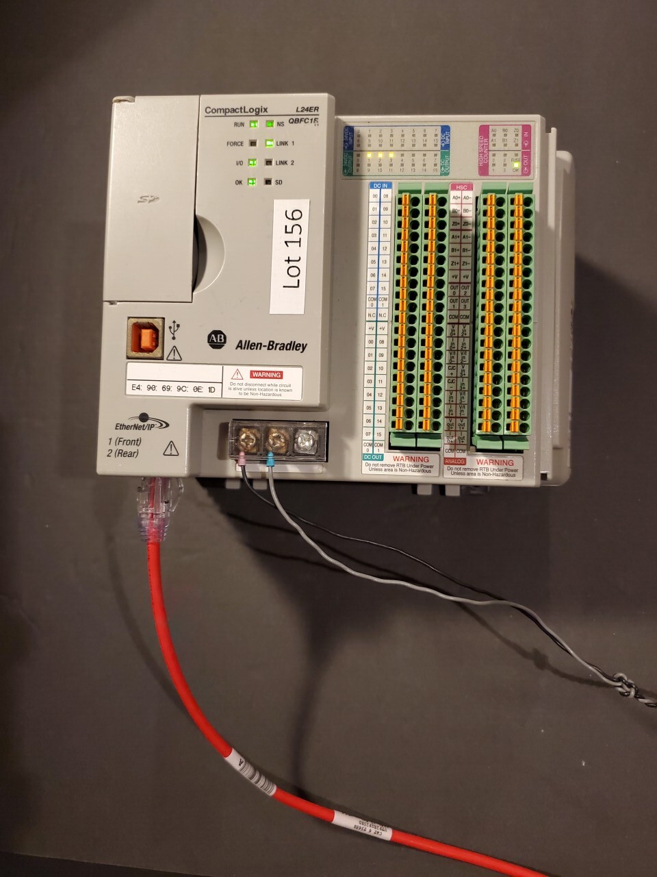 Allen Bradley CompactLogix 1769-L24ER-QBFC1B Plus 1769-ECR