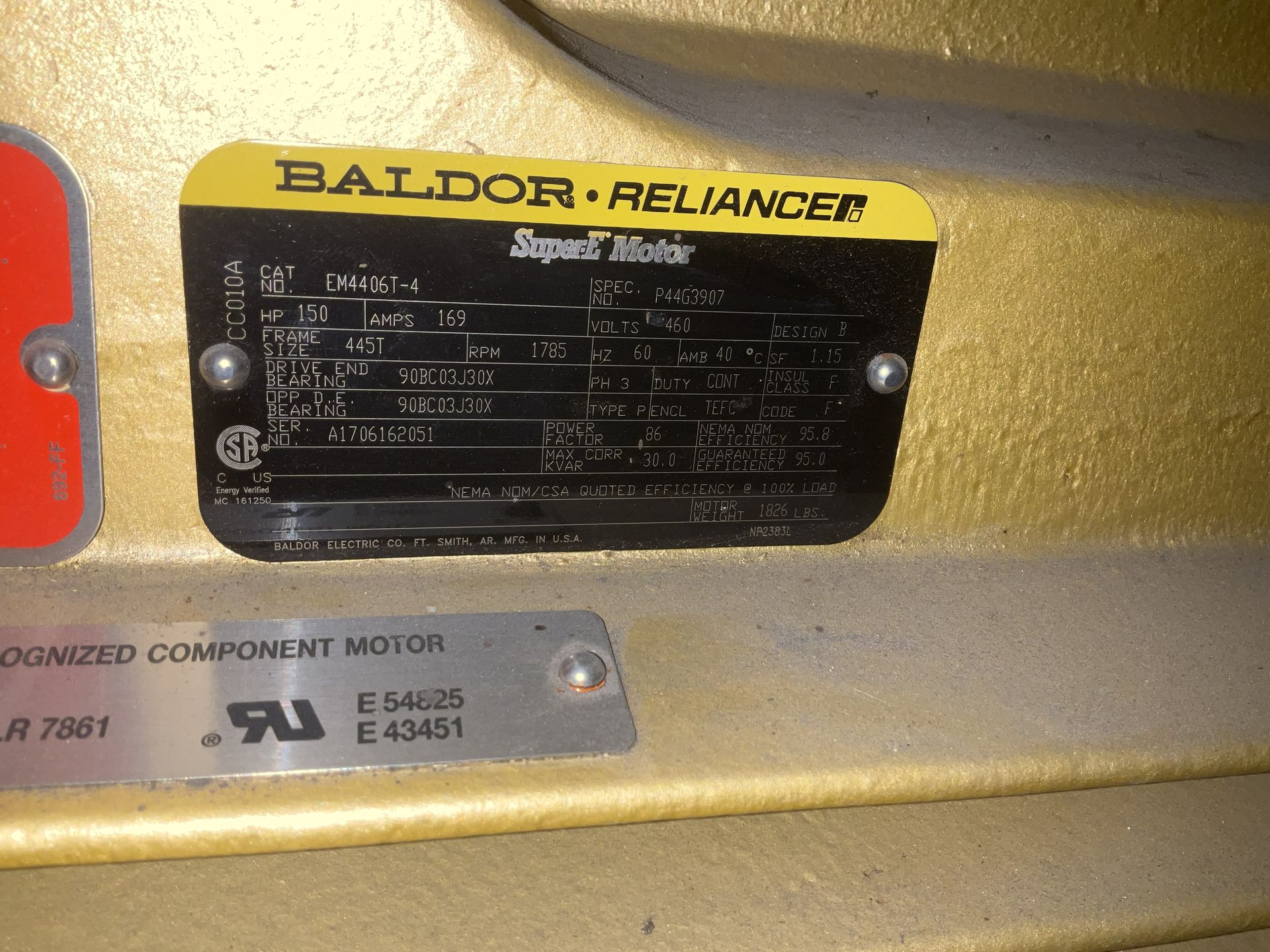 BALDOR SUPER-E AC MOTOR For Sale | Aucto