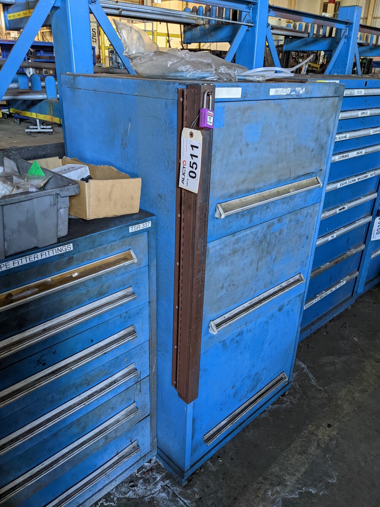 3 DRAWER LISTA TOOL CABINET WITH CONTENTS, ASSORTED MRO