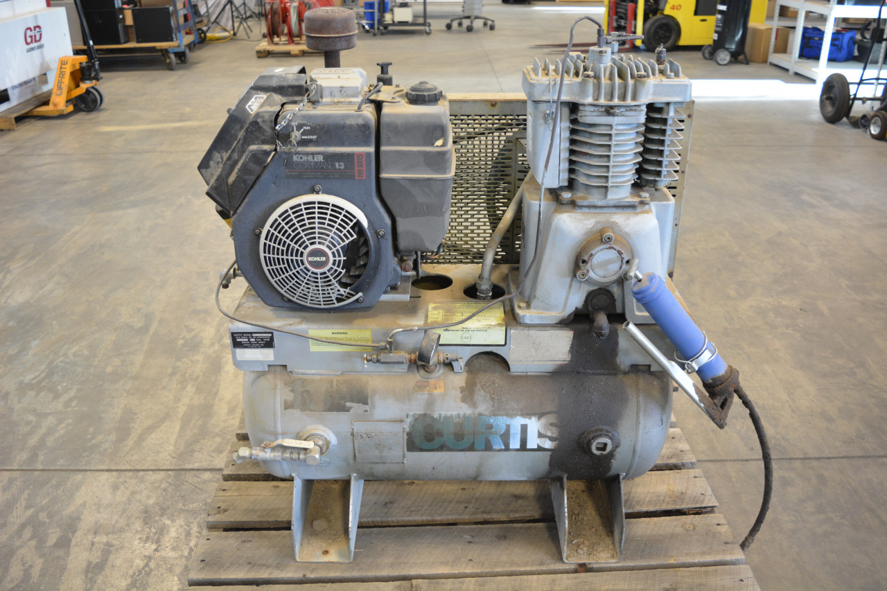 Curtis 30 Gallon Air Compressor, Kohler CH13S 398CC Command 13 Pro ...