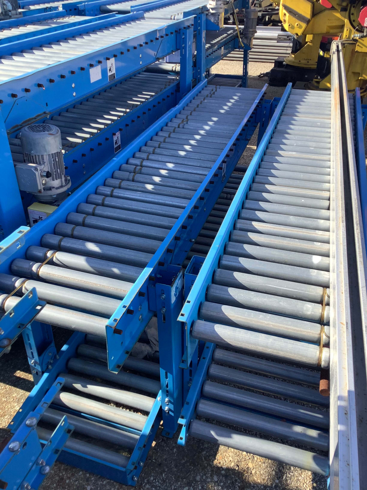 Double Stacked Roller Conveyors (Dimensions: 96"x18"x28") Conveyors