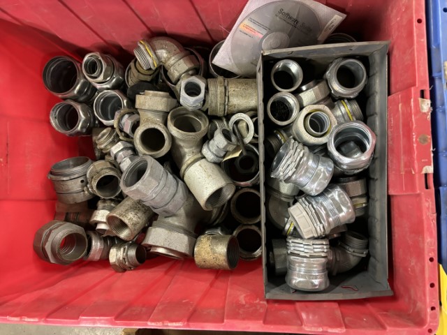 BULK LOT OF ELECTRICAL FITTINGS, RESISTORS, DANFOSS VFD, PVC FLEX ...