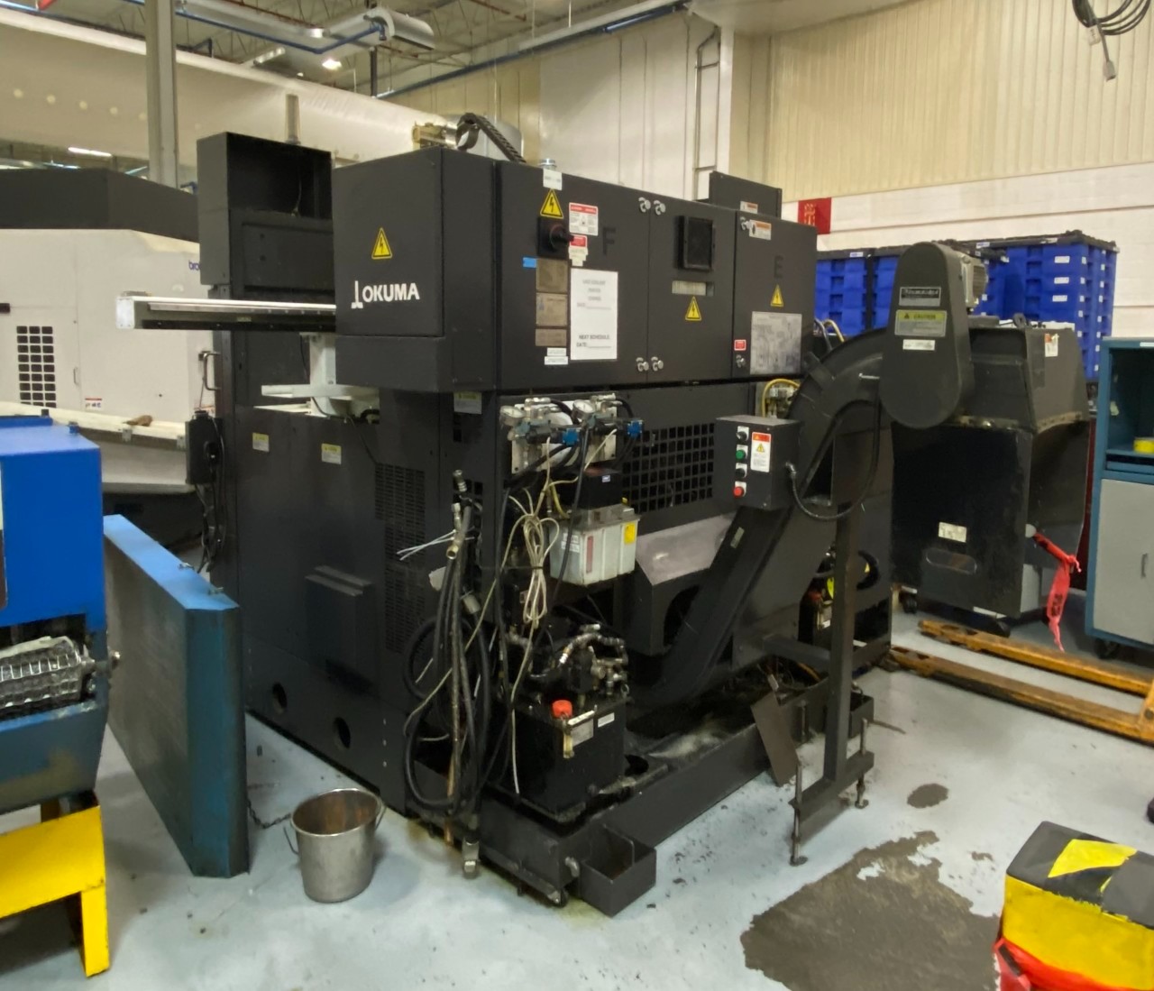 OKUMA 2SP-150H 2016 2 SPINDLE HORIZONTAL CNC LATHE For Sale | Aucto