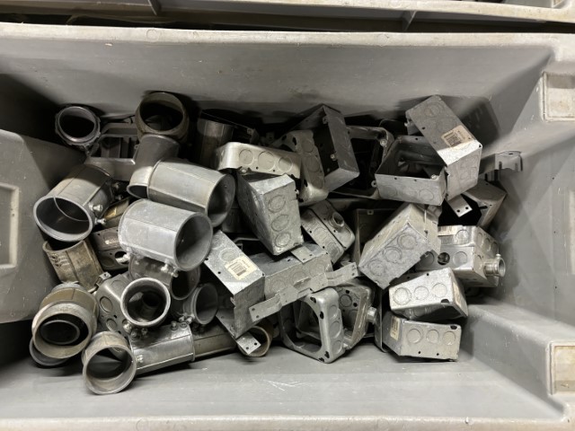 BULK LOT OF ELECTRICAL FITTINGS, RESISTORS, DANFOSS VFD, PVC FLEX ...