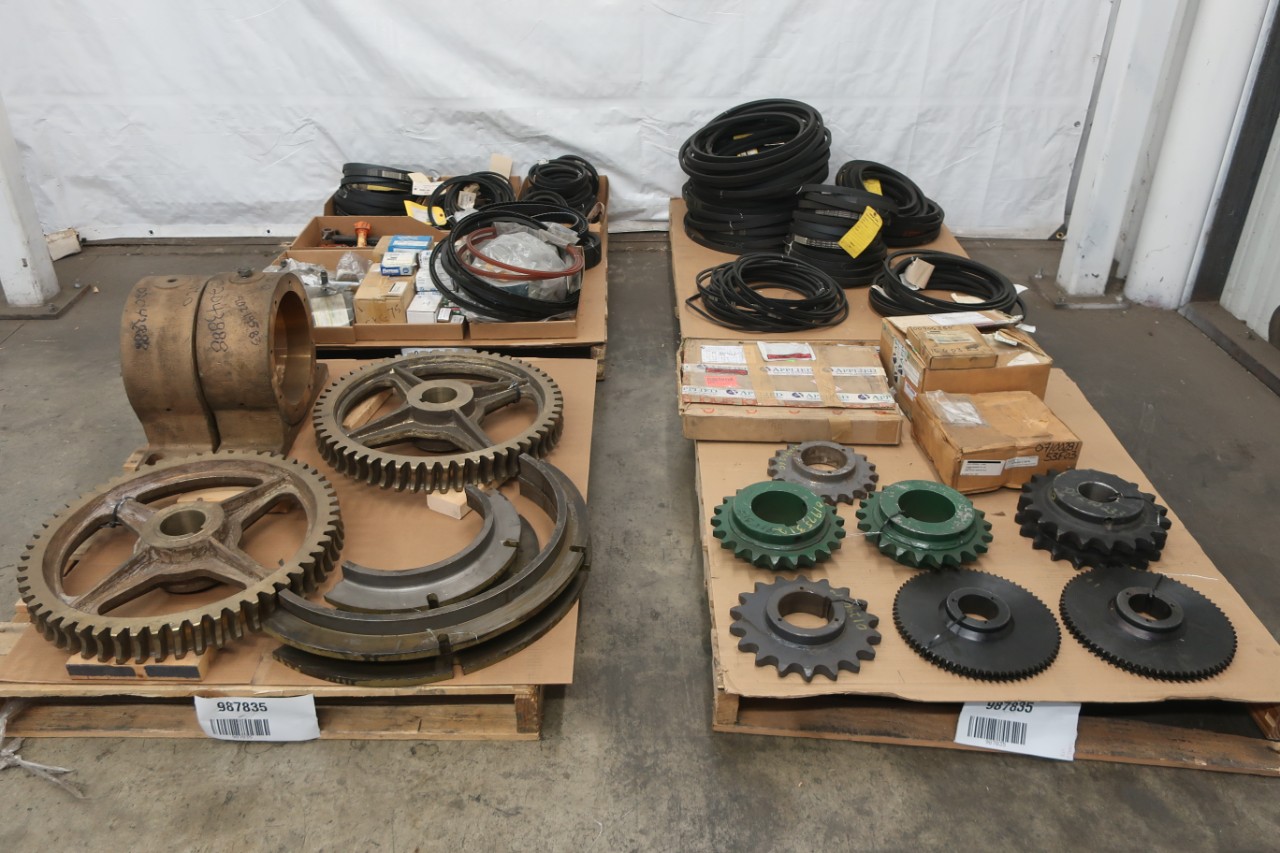 4 PALLETS OF ASSORTED POWER TRANSMISSION REPLACEMENT PARTS