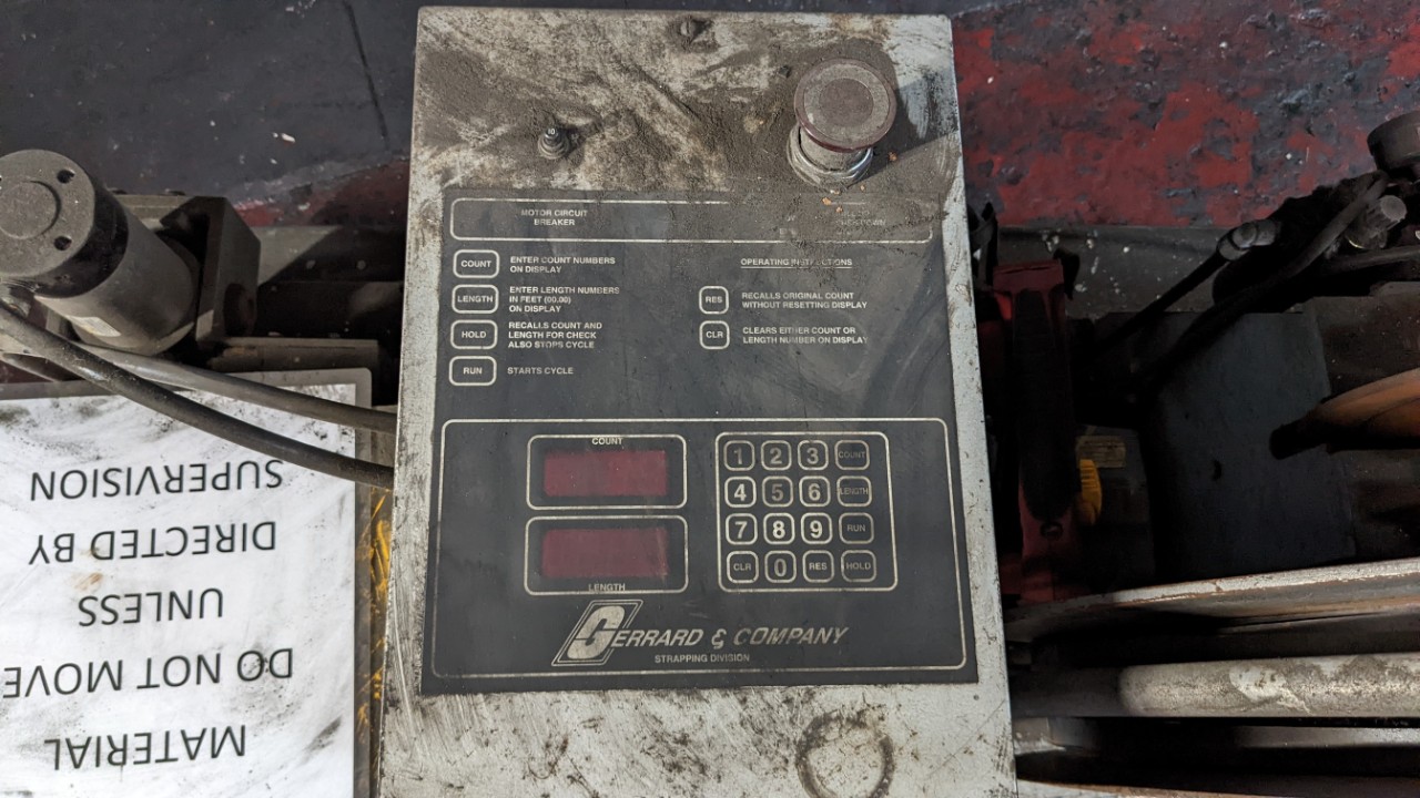 Gerrard and company strapping machine model 440SS 120 VAC SINGLE phase ...